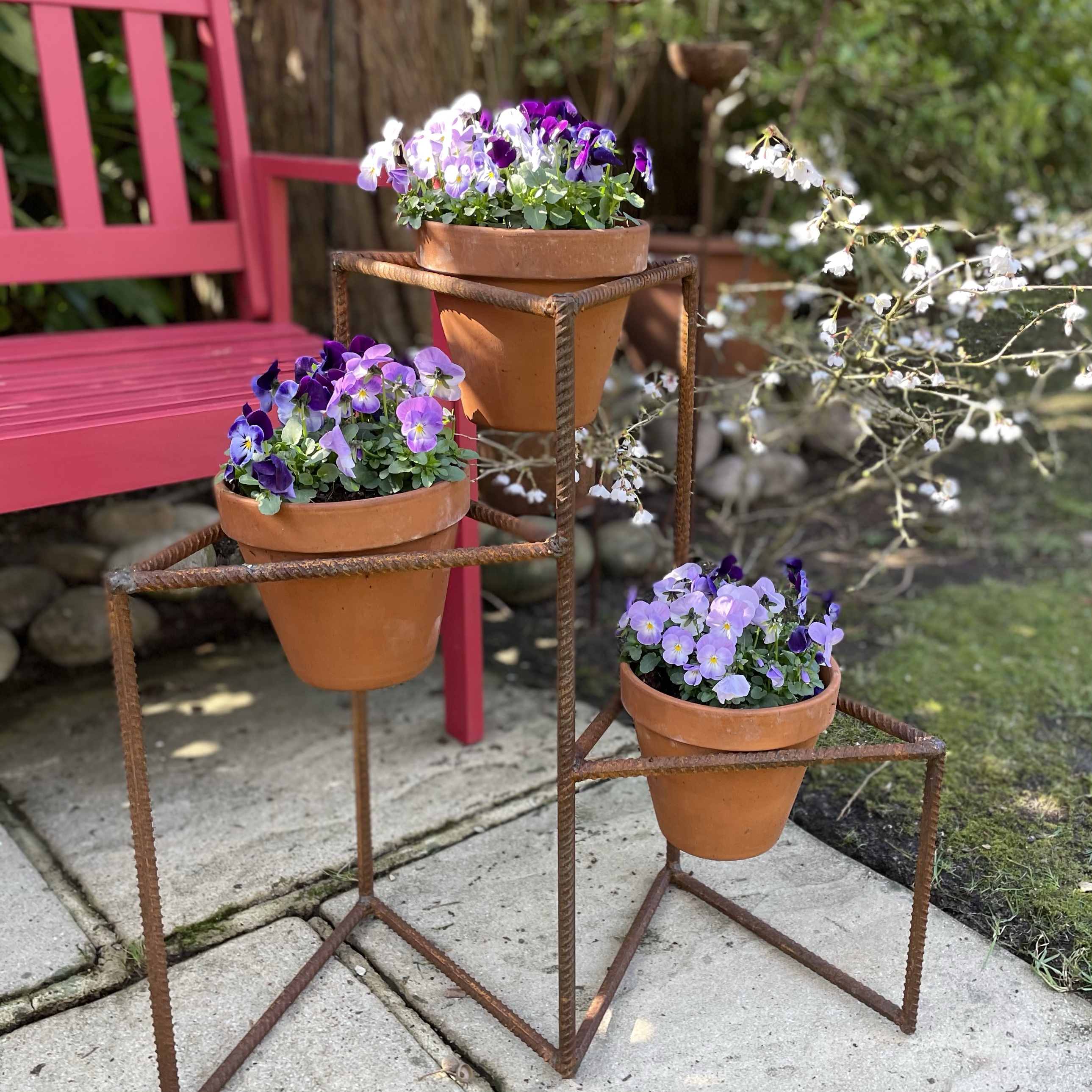Three Pot Planters – Maultway Metalworks